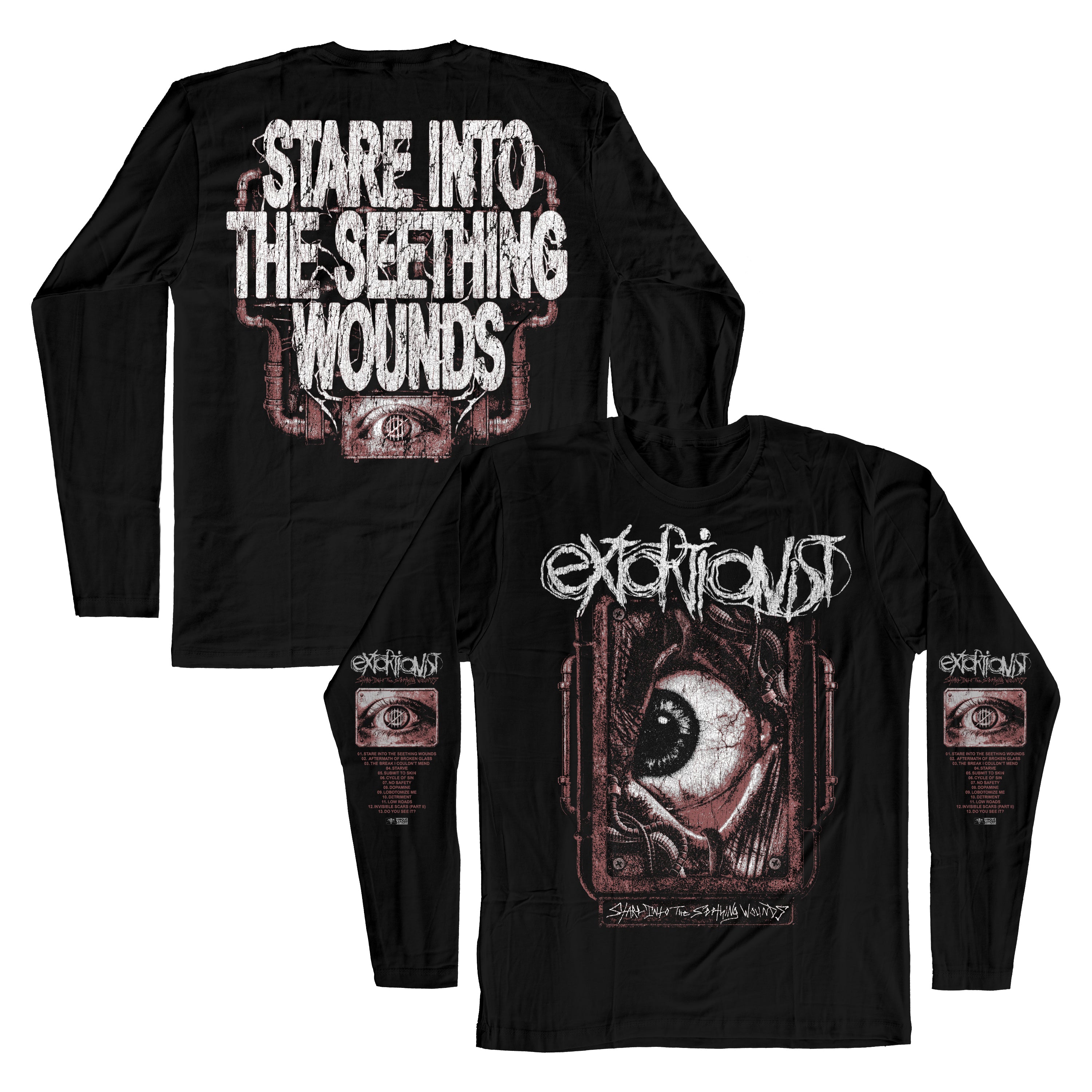 Extortionist "Stare Into The Seething Wounds" Longsleeve – Unique ...